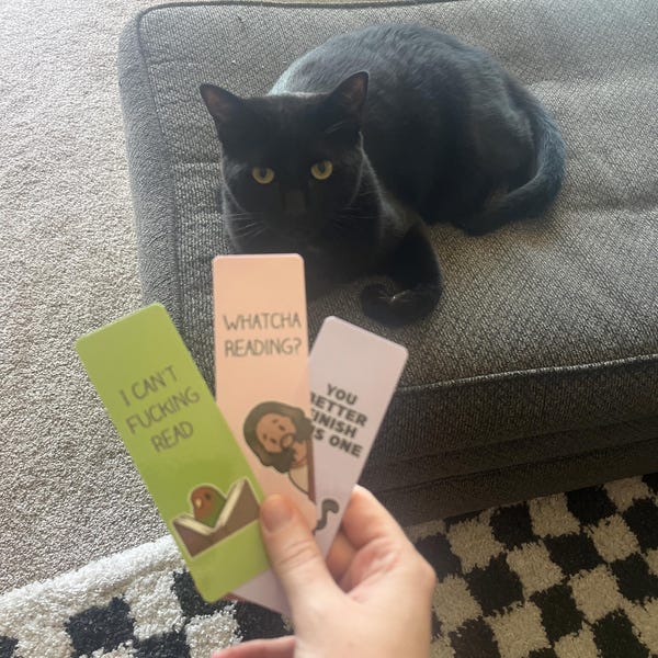 Funny Bookmark Set | Meme Bookmarks | Booktok - Etsy