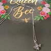Dainty Bee Necklace Tiny Silver, Rose or Gold Bee Jewelry, Sparkling ...