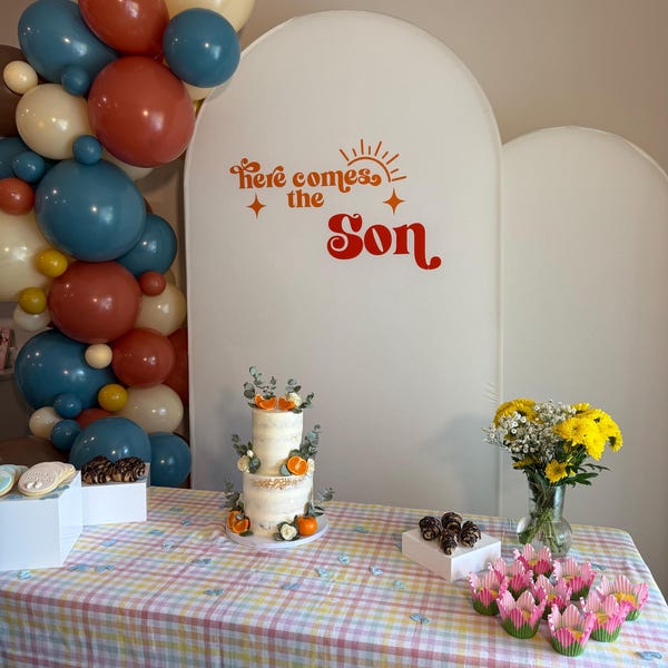 Cutie Pie is on the Way DIY Balloon Arch Garland Kit | Muted Boho Beige ...