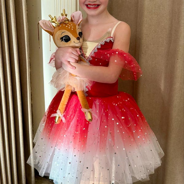 Ballerina Doll, Nina Ballerina the Deer Plush by Eliela Toys, Dancer ...