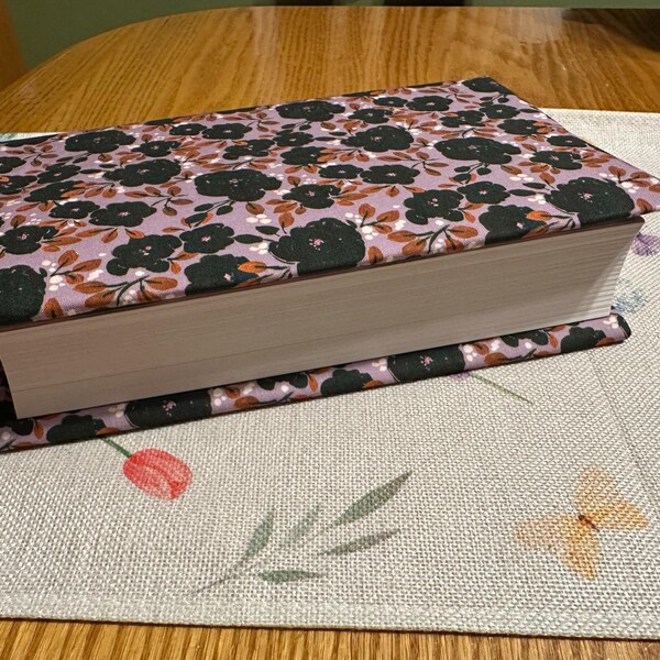 Reversible Book Cover Adjustable Bible Pouch Reusable Fabric Dust ...