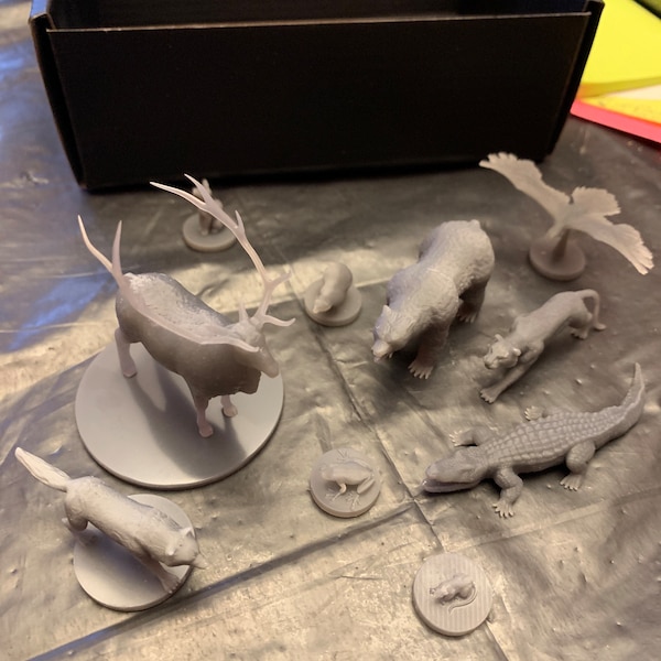 Beast Druid Dnd Minis (set of 10) Druid Wild Shape Dnd Minis, Ranger ...