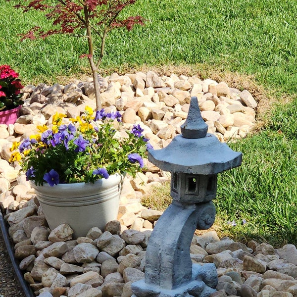 Solid Rock Stoneworks Curved Rock Lantern- 27in Tall- Preaged - Etsy