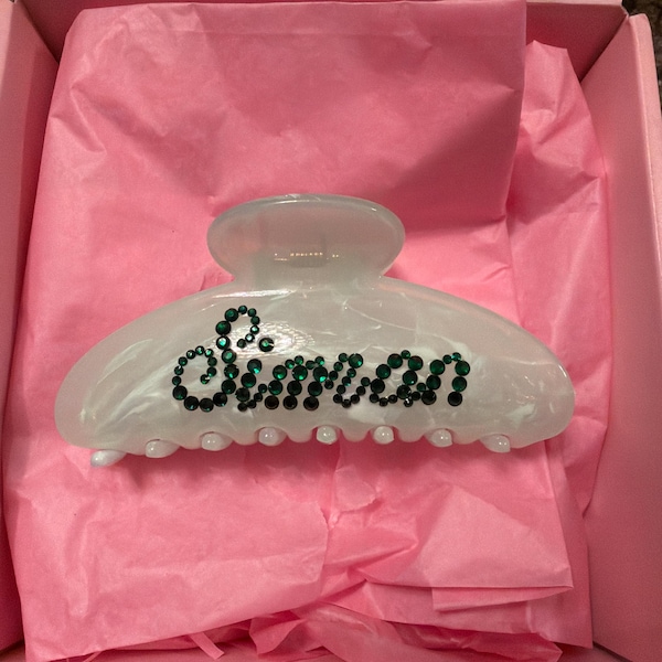Custom Bridesmaids Claw Clip Custom Name Claw Clip Personalized Name ...