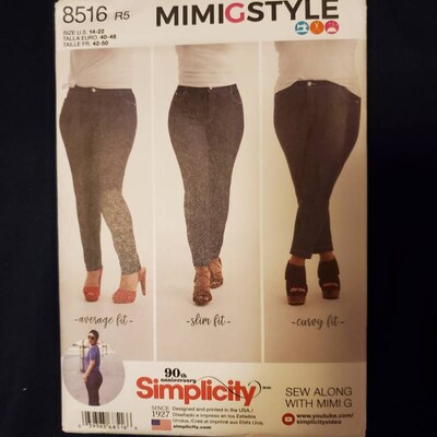 Mimi G Style Misses' Skinny Jeans for Slim, Average and Curvy Leggings ...