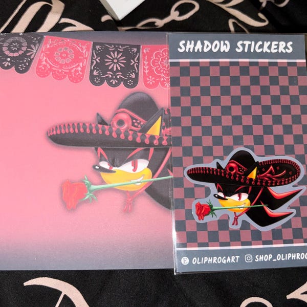 Shadow the Hedgehog Stickers | (holographic or Glossy) Waterproof - Etsy