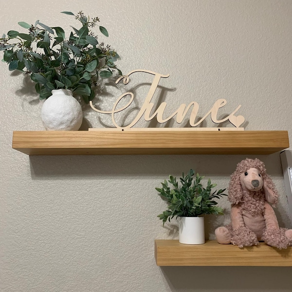 Custom Wooden Name Sign, Personalized Cut Out Letters for Kids Nursery ...