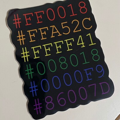 LGBTQ Pride Hex Stickers Subtle Pride Stickers Rainbow - Etsy