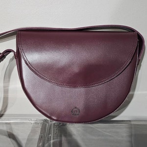 Leather Half-moon Bag, College Bag for Women, Shoulder Bag Minimal ...