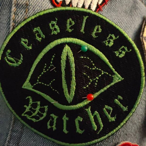 Ceaseless Watcher Patch Fully Embroidered, Horror Podcast Badge, MAG ...