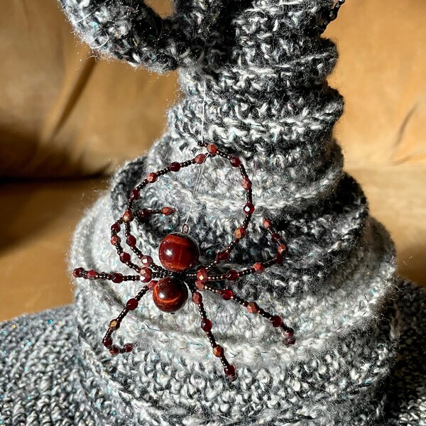 Elegant Victorian-inspired Beaded Spider, Decor Accent Art, Handmade ...