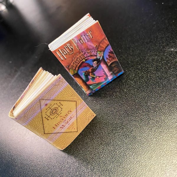 Printable Mystic Miniature Book Set | 1:12 Scale Magic Library (PDF Kit ...