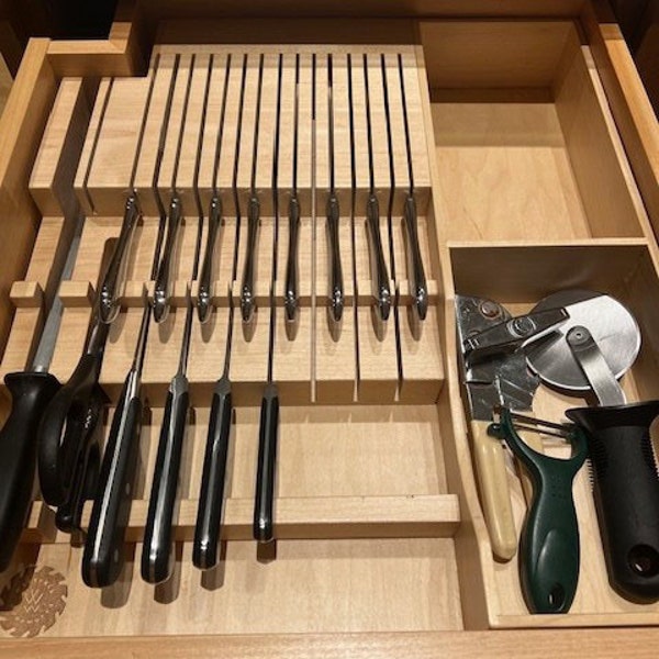 Custom In-drawer Knife Block - Etsy