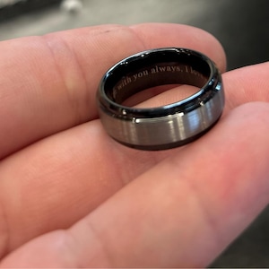 Personalized Matching Rings for Couple Valentines Day Gifts Couple ...