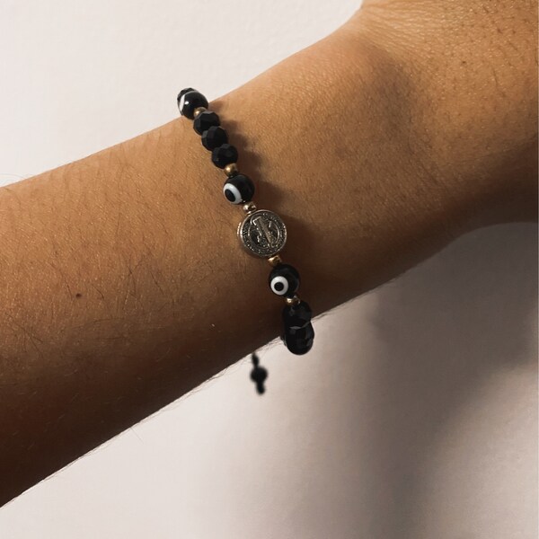 San Benito Bracelet, Mal De Ojo Bracelet, Red Evil Eye Bracelet, Evil ...