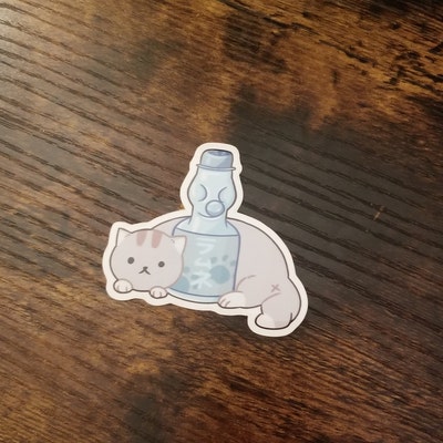 Cat With Asian Drinks Stickers/bubble Tea/ Soju/yakult/ramune/boba/yogurt/kawaii/cute - Etsy