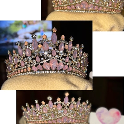 Royal King Crowns for Men, Full Round Mens and Crowns Wedding Party ...
