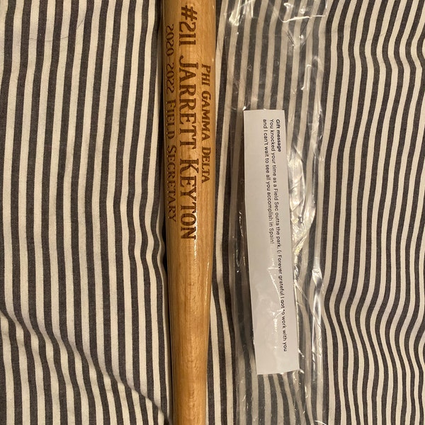 18" Trophy Bat Personalized Baseball Bat Custom Baseball Bat Engraved ...