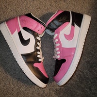 Custom Color Block spring J1s pink Yellow Green Blue Pink check Sizing ...