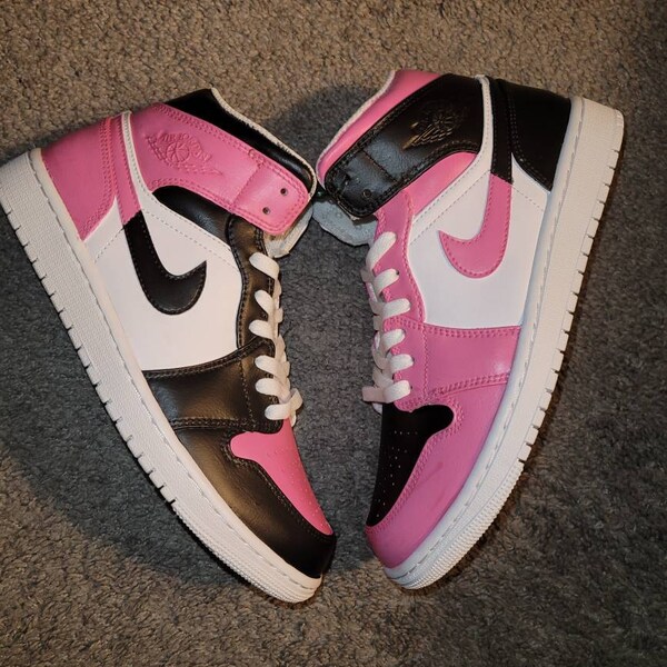 Custom Black Pink & White J1 - Etsy
