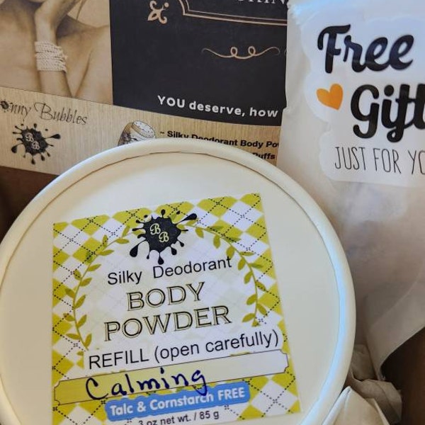 Body Powder Trio, 3 Pack Gift Set Talc Free Cornstarch Free Natural ...