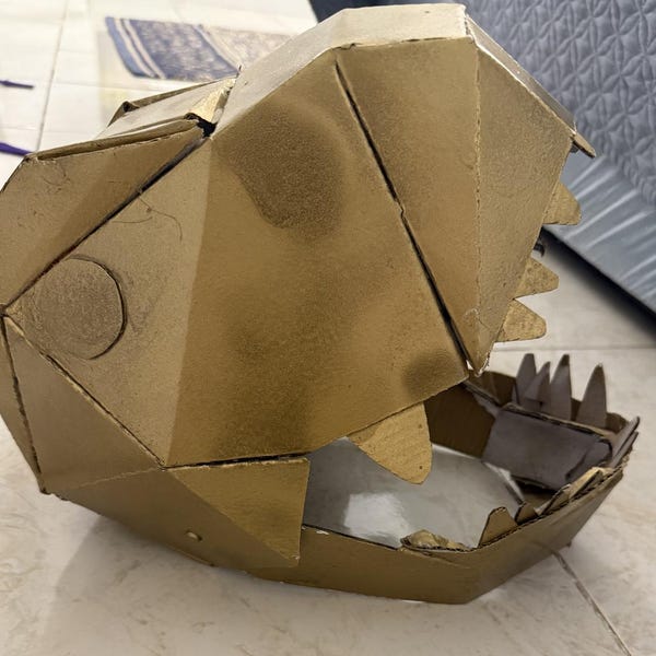 T-rex Cardboard Template. Printable DIY Pattern for Costume, Cosplay ...