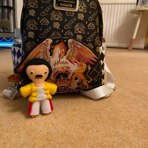 One Little Plush Felt Red Dwarf Figure - Approx 5" High (seated ...