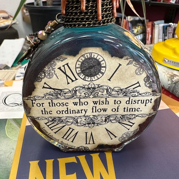 Color Changing Time Travel Potion Bottle: Steampunk Fantasy Decor - Etsy