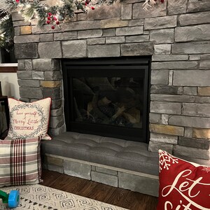 Custom Size Cushion Fireplace Cushion Hearth Cover Cushion - Etsy