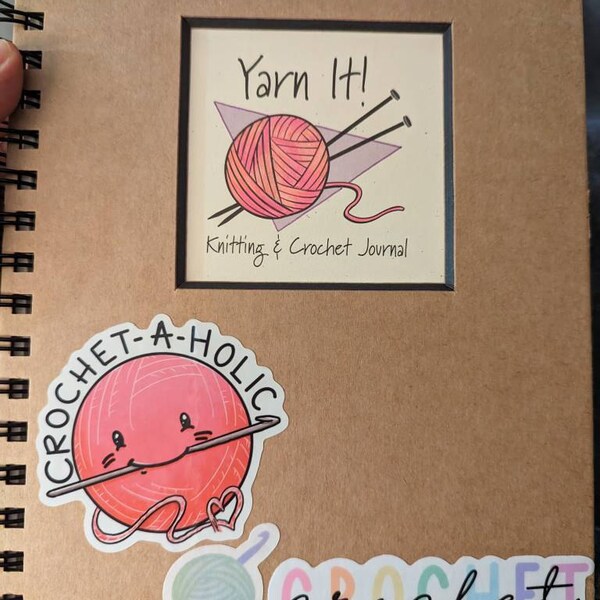 Crochet Sticker ~ Crochet-a-holic Yarn Waterproof Vinyl Sticker ...