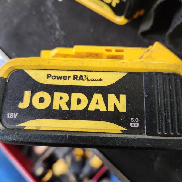 Personalised Battery Stickers Compatible With Dewalt 18V / 20v ...