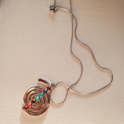 Atomic Whirl Necklace, Bohr Atom Nuclear Atheist Symbol Charm Pendant ...