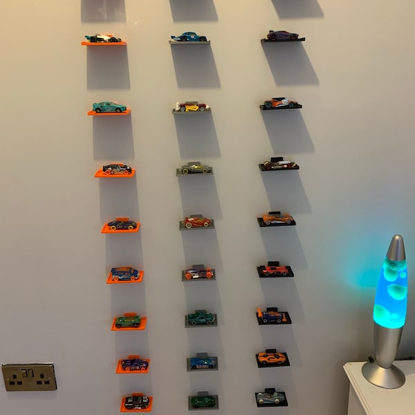 Display Stand for Hot Wheels | Wall Mount for Matchbox Collectable Cars ...
