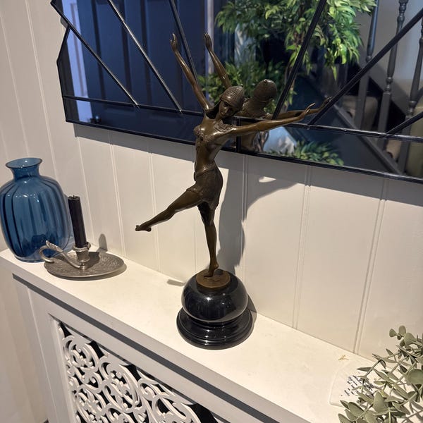 Art Deco Bronze Con Brio 1920 Dancing Flapper Girl. - Etsy