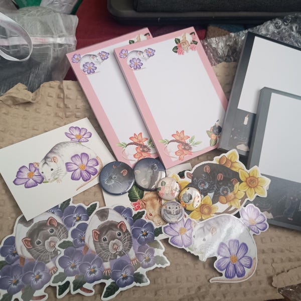 Thank You Rat Greetings Card, Thanks Note Card, for Rat Lovers, Vets ...