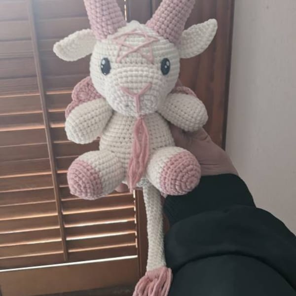 Crochet Baphomet, Baphomet Amigurumi, Baphomet Plush, Stuffed Baphomet ...