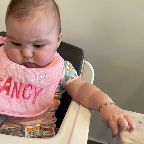 Solid Gold Baby ID Bracelet Custom 14k Gold Any Name Engrave Gold ...