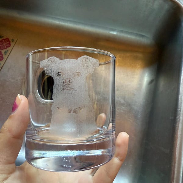 Custom Etched Handwriting Rock Glass - Engrave Your Handwritten Message ...