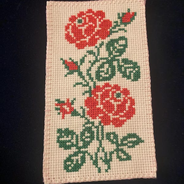Rose Border Cross Stitch Pattern PDF, Cross Stitch Floral Border ...