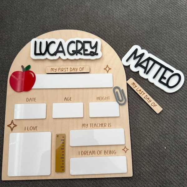 First Day of School Sign | Changeable Back to School Sign ...