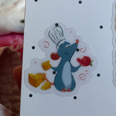 Remy Seeing Flavors Transparent Sticker/ Ratatouille Chef Pixar Foodie ...