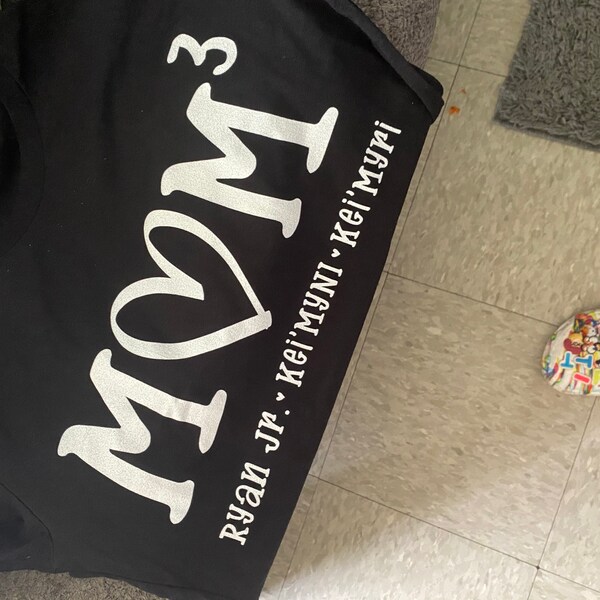 Mom 3 Shirt, Mothers Day Gift for Mom, Mom of Three Shirt, Mom Shirt ...