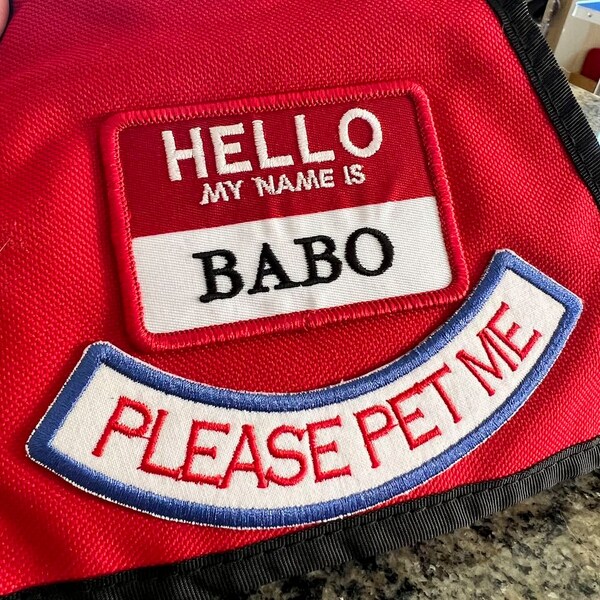 Hello My Name is - Custom Patch - Etsy