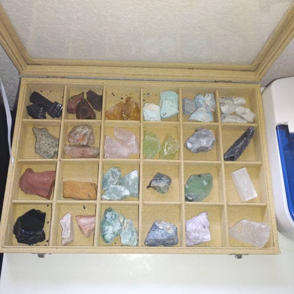 Raw Crystal Collectors Box Crystal Kit Crystal Gift Set Meditation ...