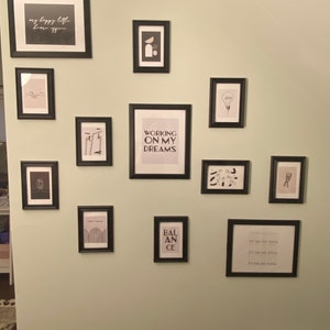 Home Office Set of 10 Prints, Office Wall Decor, Home Office Decor ...