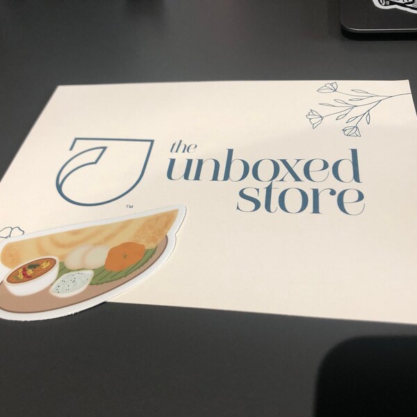 Dosa Sticker: South Indian Food, Waterproof Vinyl Decal - Etsy