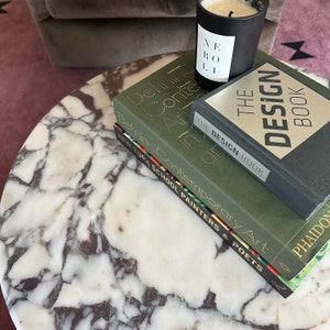 Calacatta Viola Set of 2-4-6 SQUARE Coasters, Italian Marble 100% ...