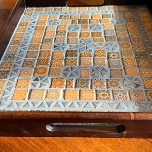 Mosaic Tile / 100 MINI Tropical Blue Metallic Glass Tiles 3/8//mosaic ...