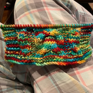 Easy Winding Cables Wrap Knitting Pattern, Chunky Shawl Knitting ...