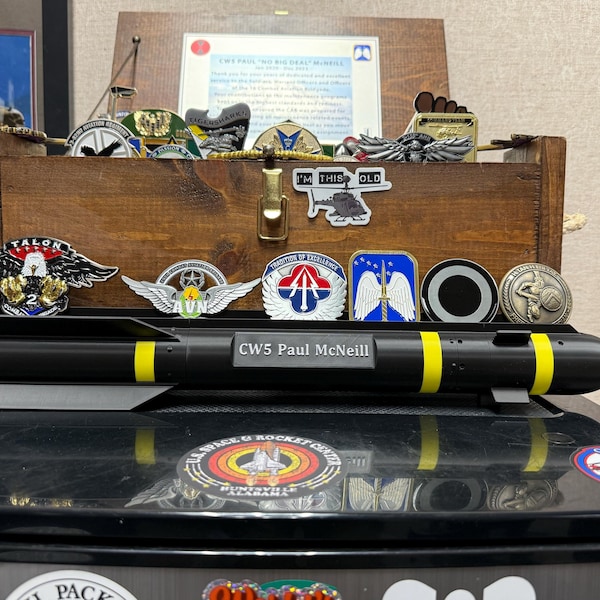 Hellfire Missile Challenge Coin Display - Challenge Coin Holder - Etsy